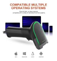 China Data Matrix Wired Handheld CMOS QR Code Reader Portable USB 1D 2D Barcode Scanner for sale