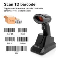 China Luckydoor 1D Bluetooth 2.4 G Wireless Barcode Scanner 650nm Laser ABS PC Material for sale