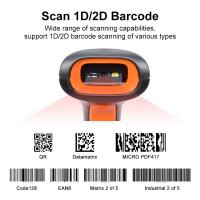 China 1D 2D USB Handheld Barcode Scanner QR Code Reader Android Barcode Scanning Gun for sale