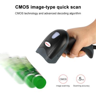 China Handheld 1D 2D Barcode Scanner Wired Android Portable Bar QR Code Reader for sale