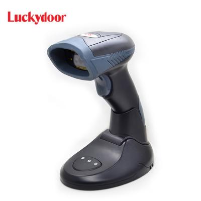 China Wireless Bluetooth 1D 2D QR Code Barcode Scanner With Charging Base for sale