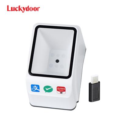 China Wireless QR Code Reader Alipay Wechat Mobile Payment 1D 2D Desktop Payment Barcode Scanner for sale