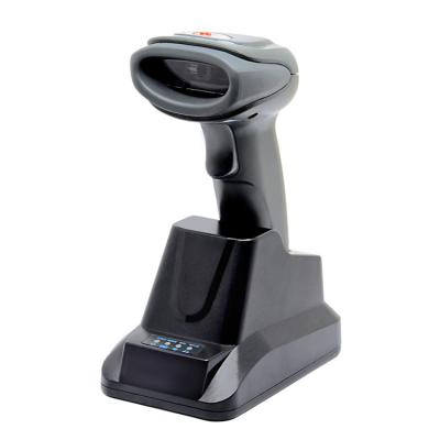 China Bluetooth BLE4.0 Wireless Barcode Scanner Data Matrix Code Reader With Charge Cradle for sale