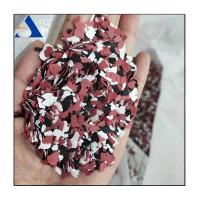 China 3-5mm Vinyl Flake Chips 3-5mm for Epoxy Floor Paint Spray Application Method for sale