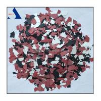 China Indoor Decoration 3-5mm Vinyl Flakes Composite Rock Chips with Epoxy Floor Flakes for sale