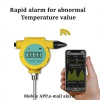 China NPT1/2 PT100 Temperature Transmitter4G LoRaWAN Pressure Gauge Smart Wireless Temperature Recorder for sale