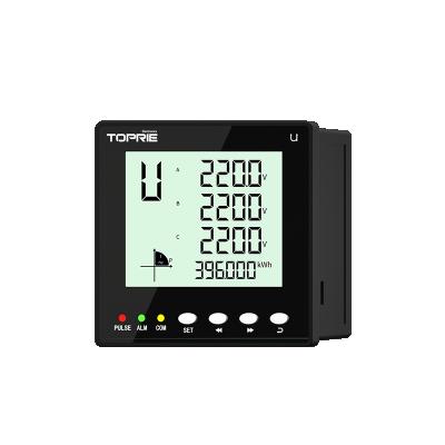 China 3W Electric Power Meter Current Voltage Measurement Electrical Meter Panels IP65 for sale