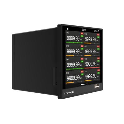 China Rs485 Modbus Panel Paperless Recorder 2/4/6/8 CH Temperature Recorder Pressure Analog Input 4-20mA RJ45 WiFi USB Data Logger for sale