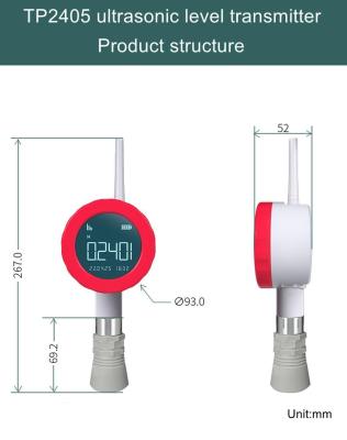 China IP66 CE ROHS Ultrasonic Level Lorawan Communication For Remote Tank Liquid Level Monitoring for sale