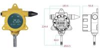 China Temperature Humidity Gauge CE ROHS IP68 Battery Supply For Industrial Explosion Proof Sites for sale