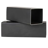 China Carbon Black Iron Painted Seamless Square Steel Tube 75x35mm Q235 for Construction for sale