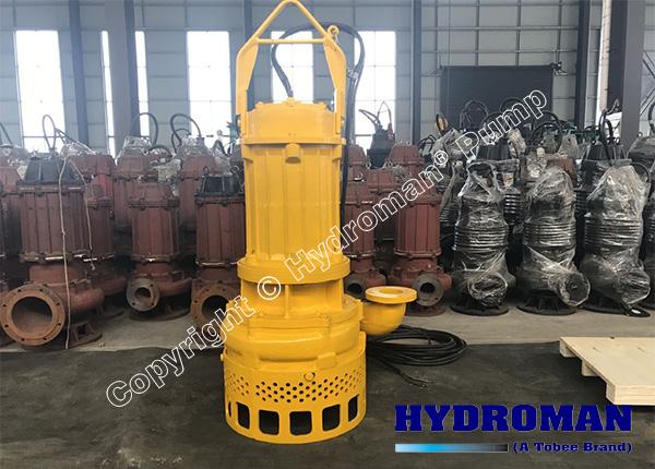 Submersible electric agitator slurry pumps