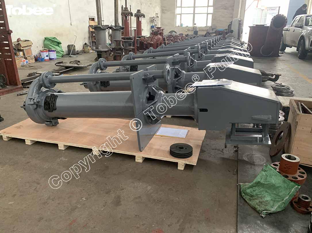 100RV SP metal lined spindle slurry pumps