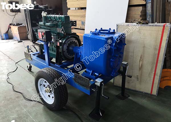 China Self Priming Diesel Engine Sewage Pump