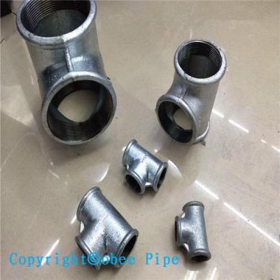 China Hot Dipped Galvanized Malleable Iron Pipe Fitting Tee for sale