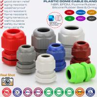 China M20 Nylon Polymer Plastic Metric Cable Gland, 6-12mm Adjustable IP68 & IP69K Watertight PA Cable Gland with Fluoroelastomer Seal for sale