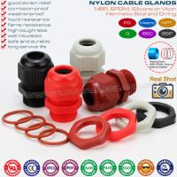 China M20 Polyamide Metric Cable Gland, 20mm Adjustable Waterproof IP68 Plastic Cord Connector for 6-12mm Range Wire for sale
