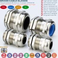 China IP68 Watertight Metallic Dome Head Cable Glands Waterproof Connectors with PG & Metric Male Threads for sale