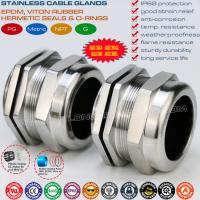 China 304, 316, 316L Stainless Steel PG36 Cable Gland, IP68 Watertight Adjustable Gland Connector for 25-33mm Range for sale