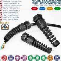 China Standard Type (Divided Type) IP68 Plastic Cable Glands PG7~PG21 with Protection against Bend, Flex, Kink and Twist for sale