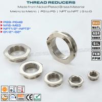 China Nickel-Plated Brass Metal Thread Reducers (Metric to Metric Thread, PG to PG Thread, NPT to NPT Thread, G to G Thread) for sale