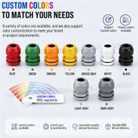 China Colored Cable Glands, Nylon 6 (Polyamide 6, PA6), PG13.5 (6-12mm & 5-9mm), IP68/IP69K, for Visual Identification & Cable organization for sale