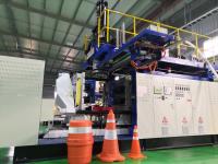China 100L Small Barrel Plastic Road Barrier Blow Molding Machine 700kg/H for sale