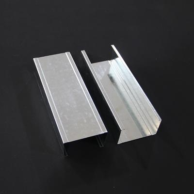 China Galvanized Steel Metal Drywall Studs Light Gauge Metal Framing Channel For Partition Wall System for sale