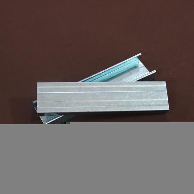 China Coated Drywall Metal Studs And Tracks U Light Steel Keel Omega Top Cross Rail for sale
