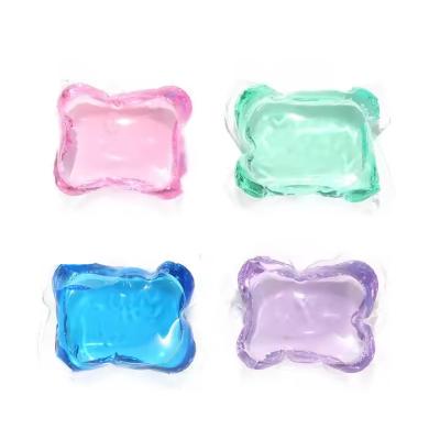 China Single Cavity Bulk Laundry Pods 25g Green Purple Scented Laundry Pods for sale