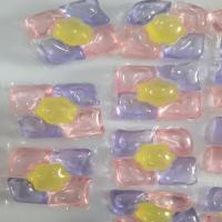 China Yellow Purple Pink 5 In 1 Laundry Pods High Efficiency Detergent Pods for sale
