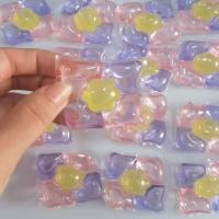 China Yellow Purple Pink 5 In 1 Laundry Pods High Efficiency Detergent Pods for sale