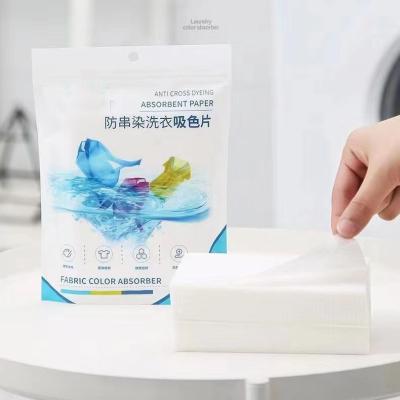China Customizable Color Absorber Sheets White Laundry Sheets Eco Friendly for sale