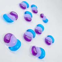 China 3 In 1 Washing Capsules 10g Purple Blue Sustainable Laundry Pods for sale