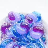 China 3 In 1 Washing Capsules 10g Purple Blue Sustainable Laundry Pods for sale