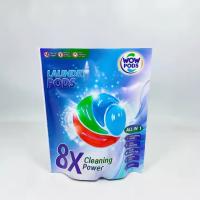 China Clothes Washing Detergent Pods Stain Remover Laundry Pod Blue Green for sale