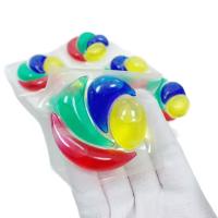 China Clothes Washing Detergent Pods Stain Remover Laundry Pod Blue Green for sale
