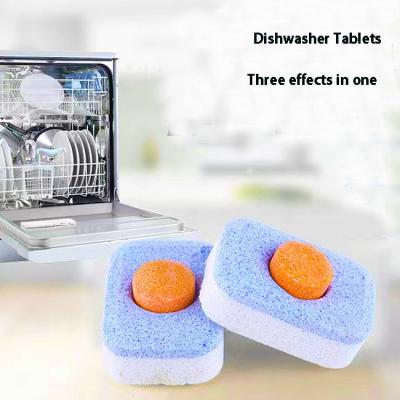 China 3in1 Dishwasher Cleaner Tablets Lemon Non Toxic Dishwasher Pods for sale