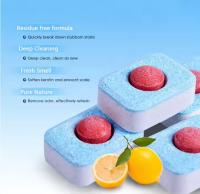 China Blue Red Dishwasher Tablets Bulk Plastic Free Dishwasher Pods for sale