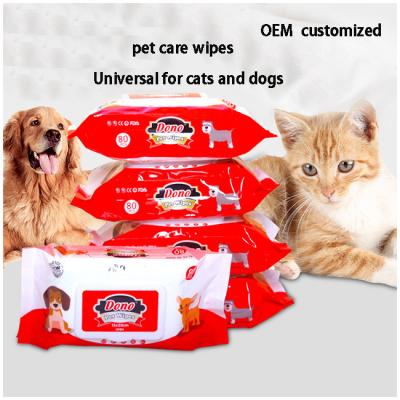 China 80pcs Dog Friendly Wet Wipes No Fragrance No Wash Deodorizing for sale