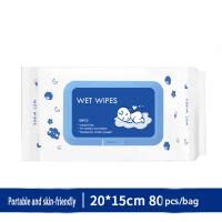 China Toddlers Antibacterial Wet Wipes Eco Friendly Wet Wipes Family Pack for sale