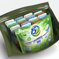 China 15 Pods of Eco-Friendly Laundry Detergent Tabs Powerful Cleaning in a Compact Size for sale