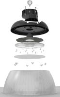 China IP65 UFO LED High Bay Light 100W 150W 200W SMD3030 150lm/W Industrial Warehouse Lighting for sale