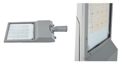 China Aluminum IP66 SMD LED Outdoor Pole Light 60W 130lm/W for Garden Road for sale