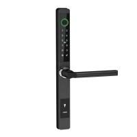 China Waterproof IP65 Bluetooth Smart Lock For Al Narrow Frame Glass Door for sale