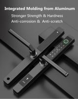 China School Narrow Frame IP65 Waterproof Smart Door Lock With Password for sale