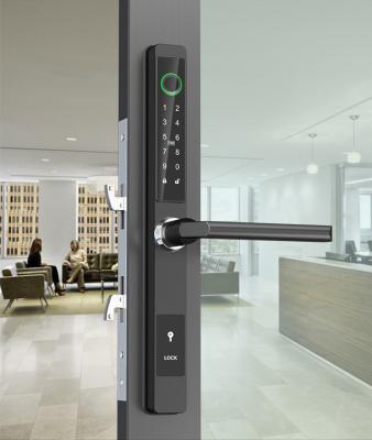 China Apartment Fingerprint Waterproof Digital Door Lock European Standard for sale