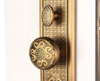 China Antique Bronze American Standard Cylinder Entrance Handleset Lock Lever Locksets for sale