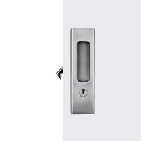 China Satin Nickel Metal Sliding Door Locks With Key , 35 - 70mm Door thickness for sale