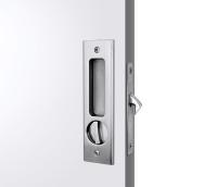 China Satin Nickel Metal Sliding Door Locks With Key , 35 - 70mm Door thickness for sale